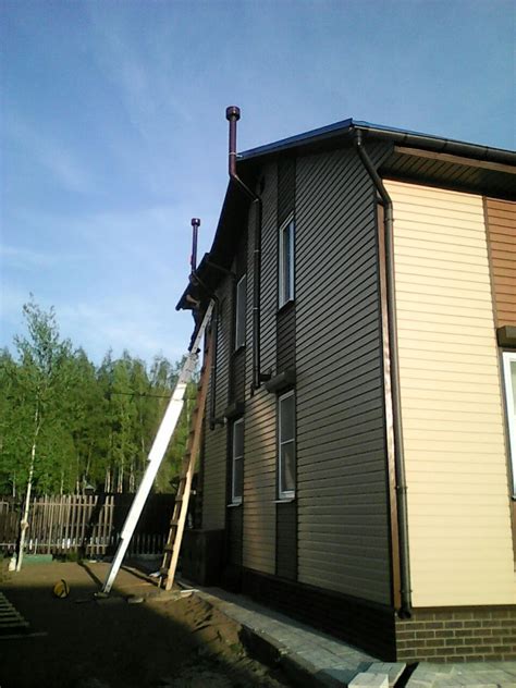 Монтаж двух естественных вентиляционных каналов кухни и теплогенераторной в загородном доме СПб