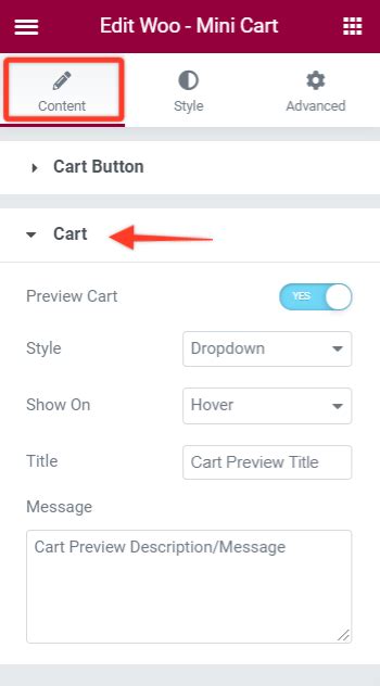 Woo Mini Cart Widget