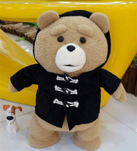 Brinquedo Pelúcia Urso Ted Com Casaco Preto Filme Ted 2 Teddy Bear The