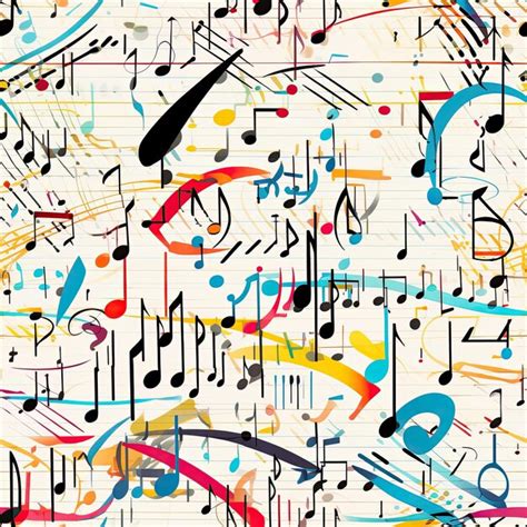 Premium Ai Image Patterns Formed By Overlapping Musical Notes