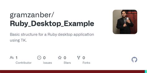 github gramzanber ruby desktop example basic structure for a ruby desktop application using tk