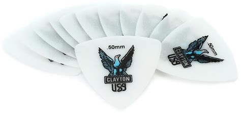 Clayton Acetal Rounded Triangle Picks 12 Pack 50mm 2 Pack Reverb