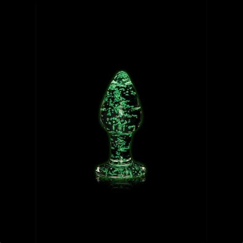 Glass Butt Plug Glow In The Dark Small Sublimx Gear And Fetish