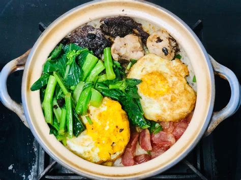 【豉汁排骨腊肠鸡蛋煲仔饭的做法步骤图】lenital下厨房
