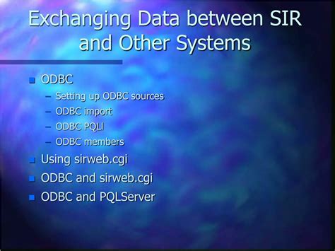 ppt developing sophisticated applications in sir powerpoint