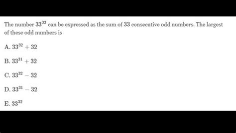Solved The Number 333 Can Be Expressed As The Sum Of 33 Chegg Com