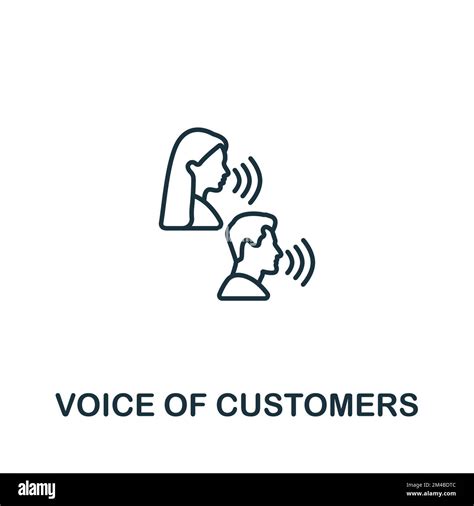 Voice Of Customers Icon Monochrome Simple Product Management Icon For