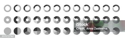 세그먼트 슬라이스 원 아이콘이 분리되어 있습니다 원형 차트 디자인 요소 세그먼트 인포그래픽 원형 다이어그램 1에 대한 스톡 벡터 아트 및 기타 이미지 Istock