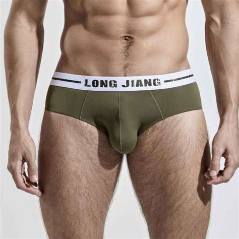 Slip Doux Pour Homme Slip Slip Shorts Sous Vêtements Sexy Armée Verte