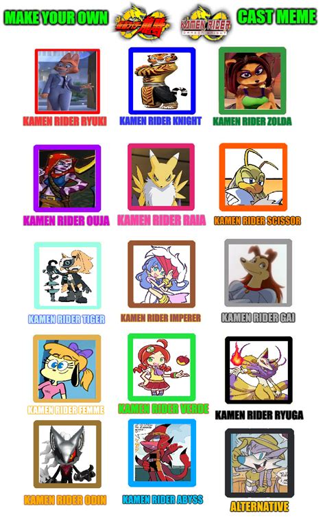 Kamen Rider Ryuki Recast Meme By Teamprockyben On Deviantart