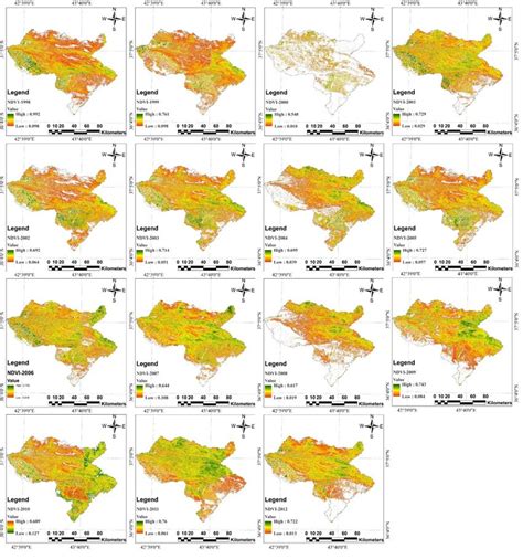 Spatio Temporal Variation Of The Ndvi Based Vegetation From 1998