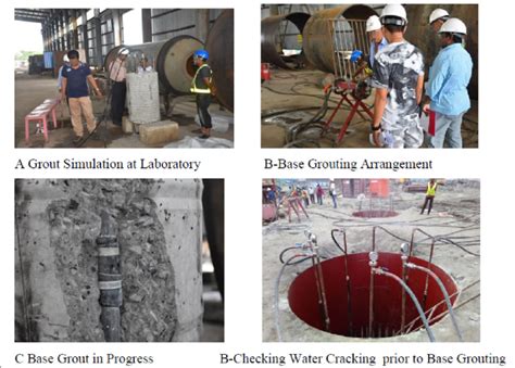 Some Typical Photographs Of Base Grout Download Scientific Diagram