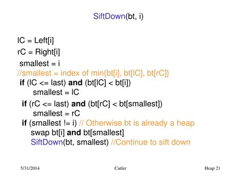 Ppt The Heap Data Structure Powerpoint Presentation Free Download Id 475628