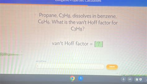 Propane C3 H8 Dissolves In Benzene C6 H6 What Studyx