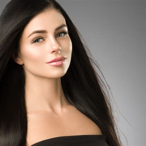 Premium Photo Beautiful Hair Woman With Long Brunette Beauty Helathy