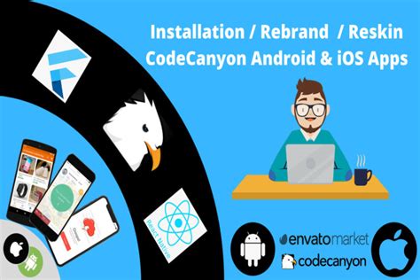 Reskin Rebrand Customize Codecanyon Android App For 30 Freelancer