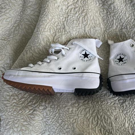 Chunky Platform Converse In Cream Not Been Depop