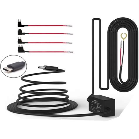 Dashboard Dashcam Camera Hardwire Kit USB TYPE C GeeWiz