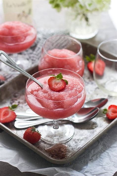Strawberry Frosé Frozen Rosé Slushies Cooking For Keeps