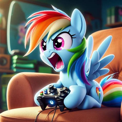 Rainbow Dash Video Games Ai Gen By Joshuaecw21985 On Deviantart