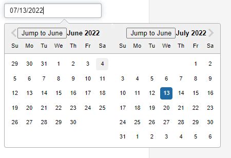 ChangeMonth In Custom Header Is Inconsistent Based On Last Selected