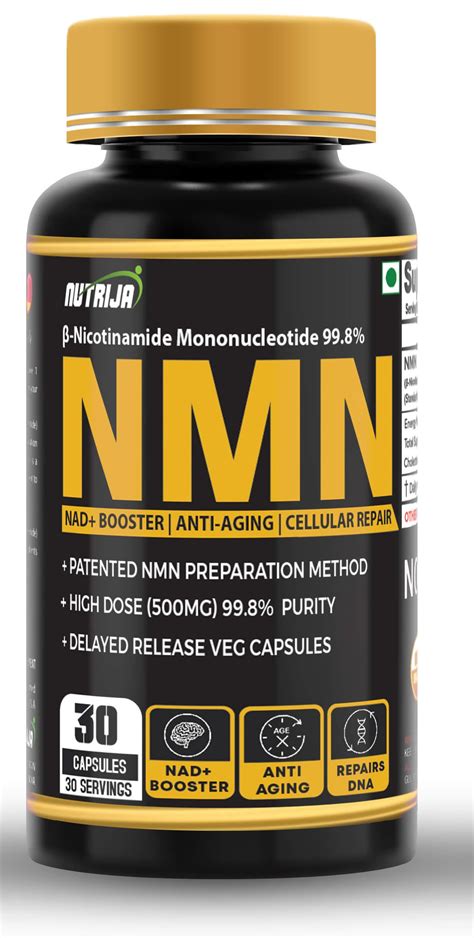 Nutrija Nmn Nicotinamide Mononucleotide 500mg Supplement
