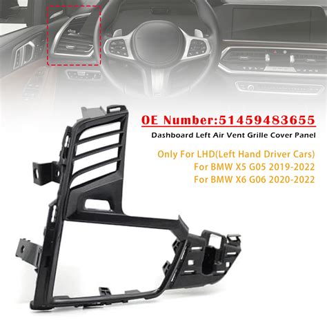 2019 2022 Bmw X5 G05 X6 G06 Dashboard Left Right Air Vent Grille Cover
