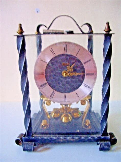 Kieninger And Obergfell Kundo Anniversary Clock In Wrought Iron Style Case £9 99 Picclick Uk