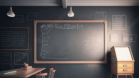Classroom Classroom Blackboard Partial Close Up Powerpoint Background
