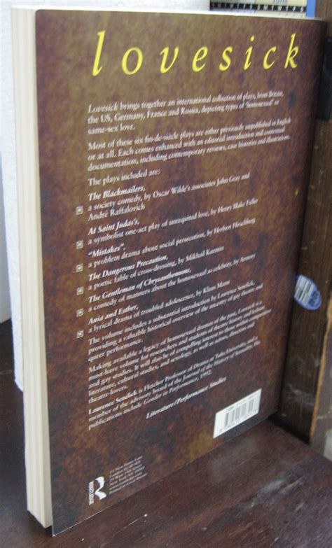 Lovesick Modernist Plays Of Same Sex Love 1894 1925 By Senelick