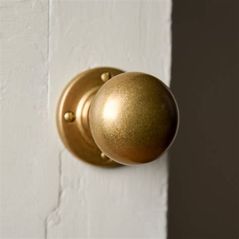 Round Door Handles Mushroom Door Knobs Aged Brass Door Knobs