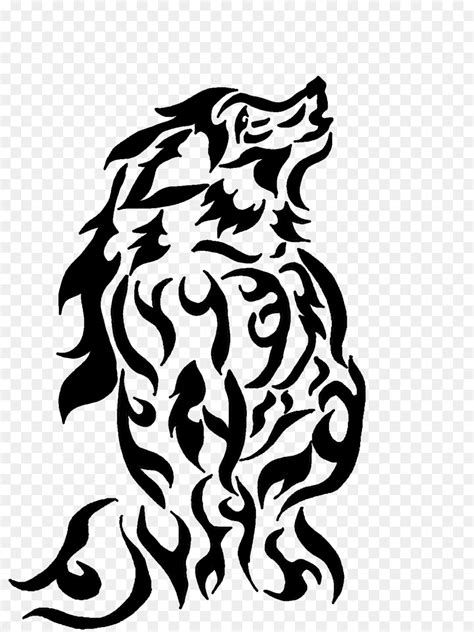 Free Tribal Wolf Silhouette Download Free Tribal Wolf Silhouette Png