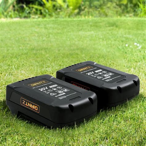 Buy Giantz Lawn Mower 40v Battery Only Cordless 20v X2 Fits Li37 Mydeal