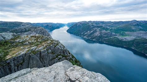 Forsand Norway May 28 2016 View From The Top Of Preikestolen