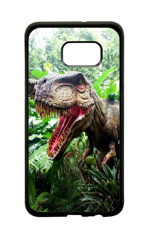 Roaring T Rex Dinosaur Design Black Tpu Rubber Protective Phone Case