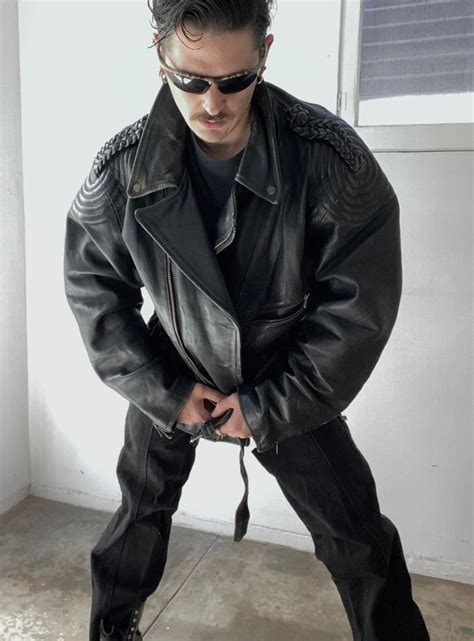 Leather Jacket Black Mens Gem
