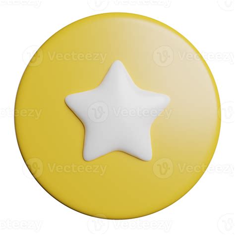 Star Favorite Button 42713084 Png