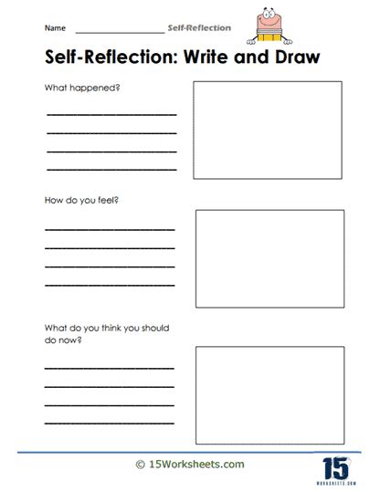 Self Reflection Worksheets Worksheets