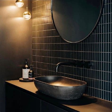 Pin By Nathan Wood On New House Round Mirror Bathroom Bathroom