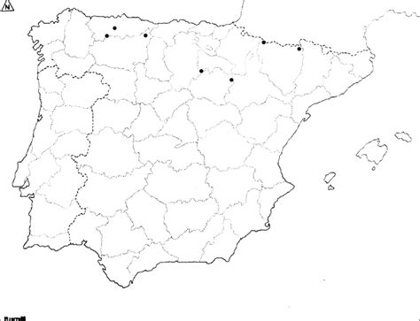 Distribution Map Of Calliergon Cordifolium In The Iberian Peninsula Q