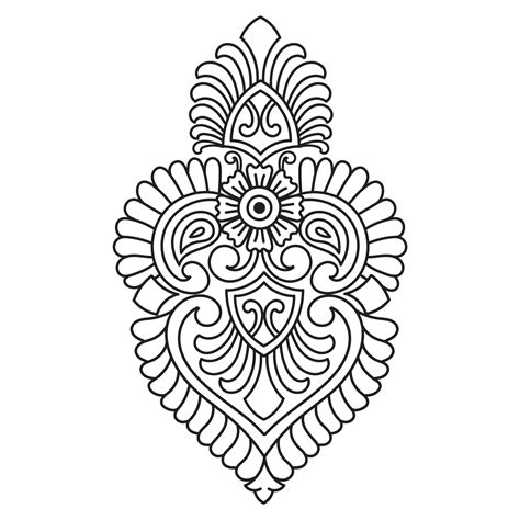 Textile Fabric Design Pattern Traditional Floral Necklace Embroidery