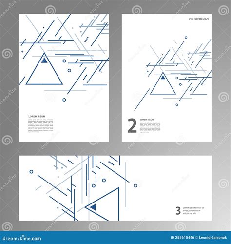 Triangle Vector Abstract Background Geometric Lines Minimal Layout Stock Vector Illustration