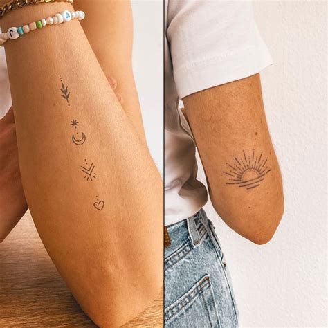 Ornaments Tattoo Double Pack Tattoo Ideen Klein Minimalistisches