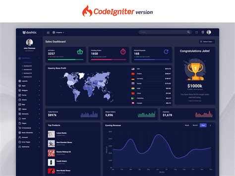 Dashtic Codeigniter Admin And Dashboard Template By Spruko™ On Dribbble