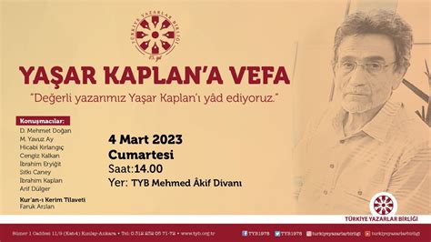 Yaşar Kaplana Vefa Yeni Akit