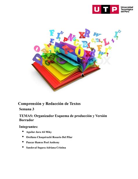 Semana 03 Comprension Y Redaccion De Textos Comprensión Y Redacción