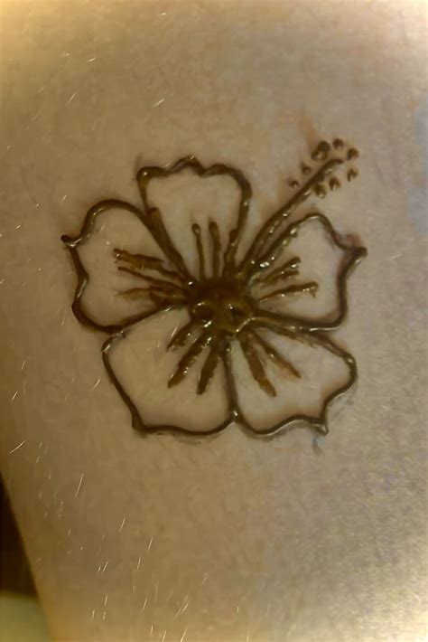 Hibiscus Henna In 2025 Flower Henna Simple Henna Tattoo Henna