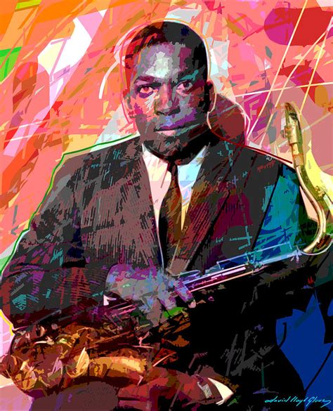 John Coltrane 2 Painting By David Lloyd Glover Pixels