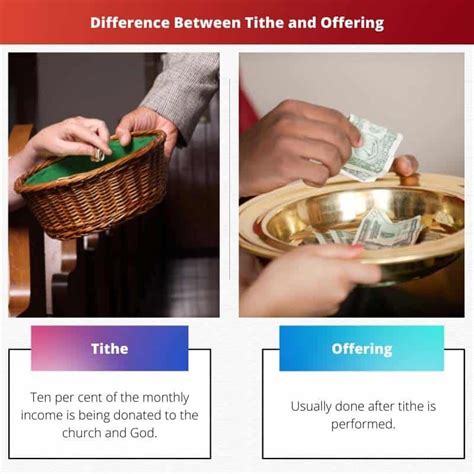 Tithe Vs Offering Difference And Comparison