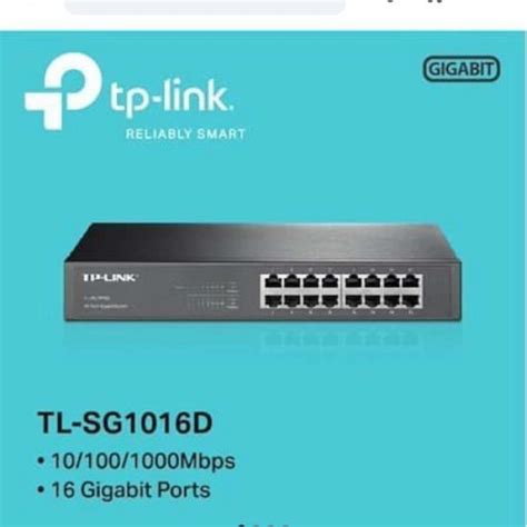 Promo Switch Hub 16 Port Tl Sg1016d Gigabit Desktop Diskon 23 Di